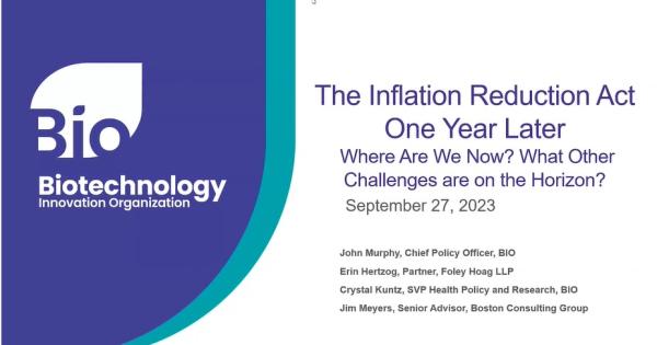 Inflation Reduction Act One Year Later— Where Are We Now? What Other ...